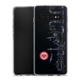 DeinDesign Galaxy S10 Plus Handy Silikon H&uuml;lle Case transparent Handyh&uuml;lle Skyline Eintracht Frankfurt Sge Silikon Case