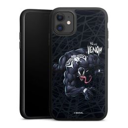 DeinDesign iPhone 11 Handy Premium Silikon H&uuml;lle Handyh&uuml;lle schwarz Case Spiderman Marvel Venom Silikon Premium Case