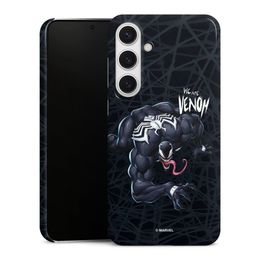 DeinDesign Galaxy S24+ Handy Premium Case Smartphone Handyh&uuml;lle Schutzh&uuml;lle gl&auml;nzend Marvel Venom Spiderman Premium Case