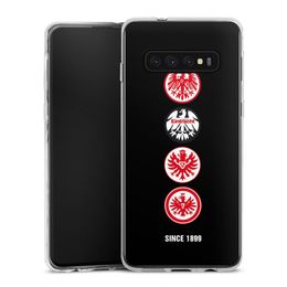 DeinDesign Galaxy S10 Plus Handy Silikon H&uuml;lle Case transparent Handyh&uuml;lle Eintracht Frankfurt Soccer Sge Silikon Case
