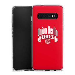 DeinDesign Galaxy S10 Plus Handy Silikon H&uuml;lle Case transparent Handyh&uuml;lle Fcu Official Licensed Product 1. Fc Union Berlin Silikon Case