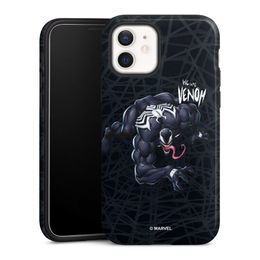 DeinDesign iPhone 12 mini Handy Panzer Handyh&uuml;lle robuste Outdoor H&uuml;lle Schutzh&uuml;lle gl&auml;nzend Marvel Venom Spiderman Tough Case