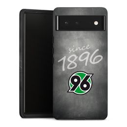 DeinDesign Google Pixel 6 Handy Panzer Handyh&uuml;lle robuste Outdoor H&uuml;lle Schutzh&uuml;lle matt Hannover 96 H96 Official Licensed Product Tough Case