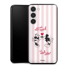 DeinDesign Galaxy S23+ Handy Silikon H&uuml;lle Case schwarz Handyh&uuml;lle Love Disney