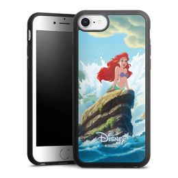 DeinDesign iPhone SE (2020) Handy Gallery Case Handyh&uuml;lle 9H Geh&auml;rtetes Glas R&uuml;ckseite H&uuml;lle Official Licensed Product Mermaid Arielle Die Meerjungfrau Gallery 