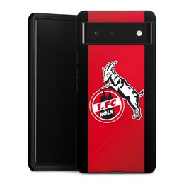 DeinDesign Google Pixel 6 Handy Panzer Handyh&uuml;lle robuste Outdoor H&uuml;lle Schutzh&uuml;lle matt 1. Fc K&ouml;ln Billy Goat Hennes Official Licensed Product Tough Case