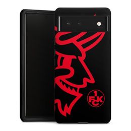 DeinDesign Google Pixel 6 Handy Panzer Handyh&uuml;lle robuste Outdoor H&uuml;lle Schutzh&uuml;lle matt 1. Fc Kaiserslautern Logo Official Licensed Product Tough Case