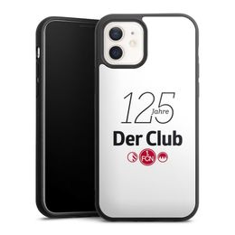 DeinDesign iPhone 12 Handy Gallery Case Handyh&uuml;lle 9H Geh&auml;rtetes Glas R&uuml;ckseite H&uuml;lle 1. Fc N&uuml;rnberg 125 Jahre 1. Fcn Gallery Case