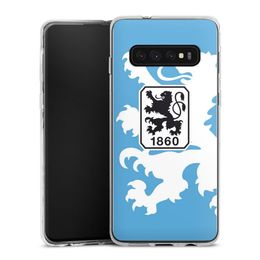 DeinDesign Galaxy S10 Plus Handy Silikon H&uuml;lle Case transparent Handyh&uuml;lle Coat Of Arms Tsv 1860 M&uuml;nchen Official Licensed Product Silikon Case
