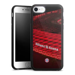 DeinDesign iPhone SE (2020) Handy Gallery Case Handyh&uuml;lle 9H Geh&auml;rtetes Glas R&uuml;ckseite H&uuml;lle Fcb Stadium Fc Bayern M&uuml;nchen Gallery Case