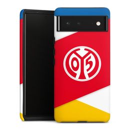 DeinDesign Google Pixel 6 Handy Panzer Handyh&uuml;lle robuste Outdoor H&uuml;lle Schutzh&uuml;lle matt 1. Fsv Mainz 05 E.V. Official Licensed Product Soccer Tough Case