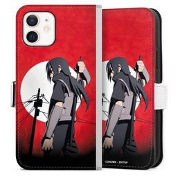 DeinDesign iPhone 12 Handy Klapph&uuml;lle Handyh&uuml;lle aus Kunst Leder wei&szlig; Flip Case Anime Naruto Shippuden Manga Sideflip mit Lasche