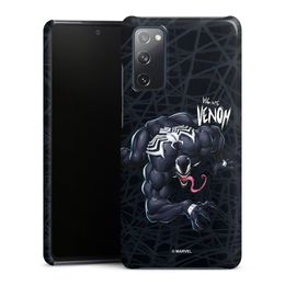 DeinDesign Galaxy S20 FE Handy Premium Case Smartphone Handyh&uuml;lle Schutzh&uuml;lle gl&auml;nzend Spiderman Marvel Venom Premium Case
