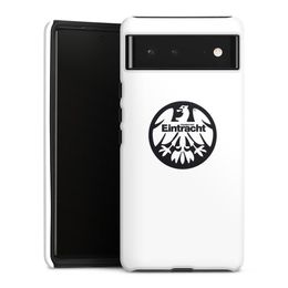 DeinDesign Google Pixel 6 Handy Panzer Handyh&uuml;lle robuste Outdoor H&uuml;lle Schutzh&uuml;lle matt Eagle Logo Eintracht Frankfurt Tough Case