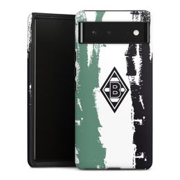 DeinDesign Google Pixel 6 Handy Panzer Handyh&uuml;lle robuste Outdoor H&uuml;lle Schutzh&uuml;lle matt Official Licensed Product Borussia M&ouml;nchengladbach Coat Of Arms Tough 