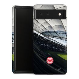 DeinDesign Google Pixel 6 Handy Panzer Handyh&uuml;lle robuste Outdoor H&uuml;lle Schutzh&uuml;lle matt Eintracht Frankfurt Stadium Official Licensed Product Tough Case
