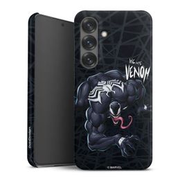 DeinDesign Galaxy S25 Handy Premium Case Smartphone Handyh&uuml;lle Schutzh&uuml;lle matt Marvel Venom Spiderman Premium Case