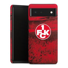 DeinDesign Google Pixel 6 Handy Panzer Handyh&uuml;lle robuste Outdoor H&uuml;lle Schutzh&uuml;lle matt 1. Fck 1. Fc Kaiserslautern Official Licensed Product Tough Case