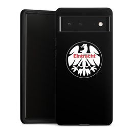 DeinDesign Google Pixel 6 Handy Panzer Handyh&uuml;lle robuste Outdoor H&uuml;lle Schutzh&uuml;lle matt Eintracht Frankfurt Sge Official Licensed Product Tough Case