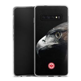 DeinDesign Galaxy S10 Plus Handy Silikon H&uuml;lle Case transparent Handyh&uuml;lle European Cup Official Licensed Product Eintracht Frankfurt Silikon Case