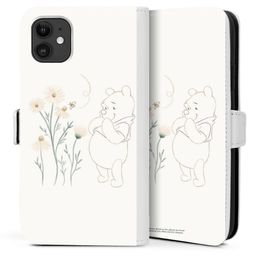 DeinDesign iPhone 11 Handy Klapph&uuml;lle Handyh&uuml;lle aus Kunst Leder wei&szlig; Flip Case Disney Bee Winnie The Pooh Sideflip mit Lasche