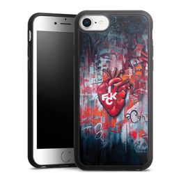 DeinDesign iPhone SE (2020) Handy Gallery Case Handyh&uuml;lle 9H Geh&auml;rtetes Glas R&uuml;ckseite H&uuml;lle 1. Fc Kaiserslautern Heart 1. Fck Gallery Case