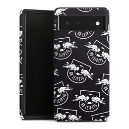 DeinDesign Google Pixel 6 Handy Panzer Handyh&uuml;lle robuste Outdoor H&uuml;lle Schutzh&uuml;lle matt Rb Leipzig Logo Muster Tough Case