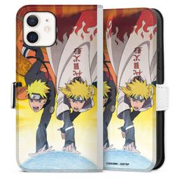 DeinDesign iPhone 12 Handy Klapph&uuml;lle Handyh&uuml;lle aus Kunst Leder wei&szlig; Flip Case Naruto Shippuden Minato Namikaze Official Licensed Product Sideflip mit Lasche