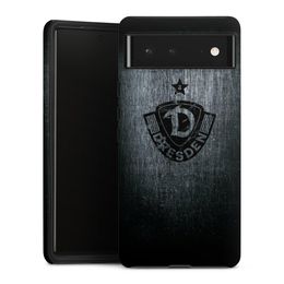DeinDesign Google Pixel 6 Handy Panzer Handyh&uuml;lle robuste Outdoor H&uuml;lle Schutzh&uuml;lle matt Sg Dynamo Dresden Official Licensed Product Vintage Tough Case