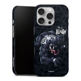 DeinDesign iPhone 16 Pro Handy Premium Case Smartphone Handyh&uuml;lle Schutzh&uuml;lle matt Marvel Venom Spiderman Premium Case
