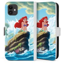DeinDesign iPhone 11 Handy Klapph&uuml;lle Handyh&uuml;lle aus Kunst Leder wei&szlig; Flip Case Official Licensed Product Arielle Die Meerjungfrau Mermaid Sideflip mit Lasche