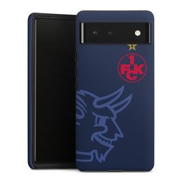 DeinDesign Google Pixel 6 Handy Panzer Handyh&uuml;lle robuste Outdoor H&uuml;lle Schutzh&uuml;lle matt Logo 1. Fc Kaiserslautern 1. Fck Tough Case