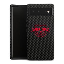 DeinDesign Google Pixel 6 Handy Panzer Handyh&uuml;lle robuste Outdoor H&uuml;lle Schutzh&uuml;lle matt Rb Leipzig Official Licensed Product Carbon Tough Case