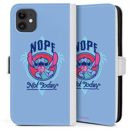 DeinDesign iPhone 11 Handy Klapph&uuml;lle Handyh&uuml;lle aus Kunst Leder wei&szlig; Flip Case Disney Sayings Lilo & Stitch Sideflip mit Lasche