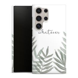 DeinDesign Galaxy S24 Ultra Handy Premium Case Smartphone Handyh&uuml;lle Schutzh&uuml;lle gl&auml;nzend Water Colour Jungle Palm Tree Premium Case