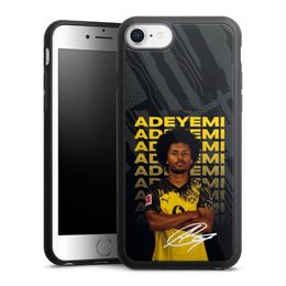 DeinDesign iPhone SE (2020) Handy Gallery Case Handyh&uuml;lle 9H Geh&auml;rtetes Glas R&uuml;ckseite H&uuml;lle Karim Adeyemi Borussia Dortmund Bvb Gallery Case