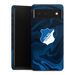 DeinDesign Google Pixel 6 Handy Panzer Handyh&uuml;lle robuste Outdoor H&uuml;lle Schutzh&uuml;lle matt Official Licensed Product Jersey Tsg 1899 Hoffenheim Tough Case