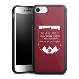 DeinDesign iPhone SE (2020) Handy Gallery Case Handyh&uuml;lle 9H Geh&auml;rtetes Glas R&uuml;ckseite H&uuml;lle 1. Fc N&uuml;rnberg Bundesliga Merchandise Gallery Case