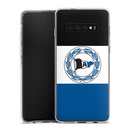 DeinDesign Galaxy S10 Plus Handy Silikon H&uuml;lle Case transparent Handyh&uuml;lle Official Licensed Product Arminen Arminia Bielefeld Silikon Case
