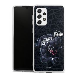DeinDesign Galaxy A33 5G Handy Silikon H&uuml;lle Case transparent Handyh&uuml;lle Spiderman Marvel Venom Silikon Case