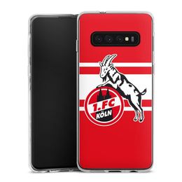 DeinDesign Galaxy S10 Plus Handy Silikon H&uuml;lle Case transparent Handyh&uuml;lle Official Licensed Product Coat Of Arms 1. Fc K&ouml;ln Silikon Case