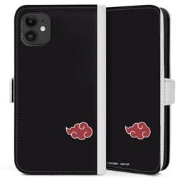DeinDesign iPhone 11 Handy Klapph&uuml;lle Handyh&uuml;lle aus Kunst Leder wei&szlig; Flip Case Naruto Shippuden Akatsuki Official Licensed Product Sideflip mit Lasche