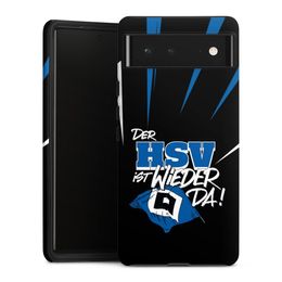DeinDesign Google Pixel 6 Handy Panzer Handyh&uuml;lle robuste Outdoor H&uuml;lle Schutzh&uuml;lle matt Ascent Hamburger Sv Hsv Tough Case