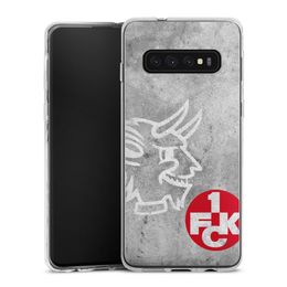 DeinDesign Galaxy S10 Plus Handy Silikon H&uuml;lle Case transparent Handyh&uuml;lle 1. Fck Devil 1. Fc Kaiserslautern Silikon Case