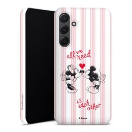 DeinDesign Galaxy A35 5G Handy Premium Case Smartphone Handyh&uuml;lle Schutzh&uuml;lle gl&auml;nzend Love Disney Premium Case