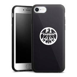 DeinDesign iPhone SE (2020) Handy Gallery Case Handyh&uuml;lle 9H Geh&auml;rtetes Glas R&uuml;ckseite H&uuml;lle Eintracht Frankfurt Logo Eagle Gallery Case