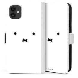 DeinDesign iPhone 11 Handy Klapph&uuml;lle Handyh&uuml;lle aus Kunst Leder wei&szlig; Flip Case Rabbit Miffy Dick Bruna Sideflip mit Lasche