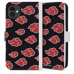DeinDesign iPhone 11 Handy Klapph&uuml;lle Handyh&uuml;lle aus Kunst Leder wei&szlig; Flip Case Akatsuki Official Licensed Product Naruto Shippuden Sideflip mit Lasche