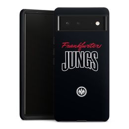 DeinDesign Google Pixel 6 Handy Panzer Handyh&uuml;lle robuste Outdoor H&uuml;lle Schutzh&uuml;lle matt Eintracht Frankfurt Sge Official Licensed Product Tough Case