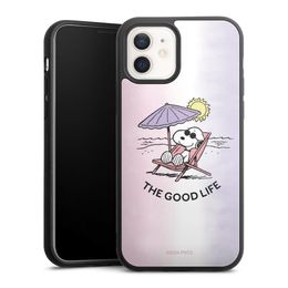 DeinDesign iPhone 12 Handy Gallery Case Handyh&uuml;lle 9H Geh&auml;rtetes Glas R&uuml;ckseite H&uuml;lle Snoopy Official Licensed Product Peanuts Gallery Case